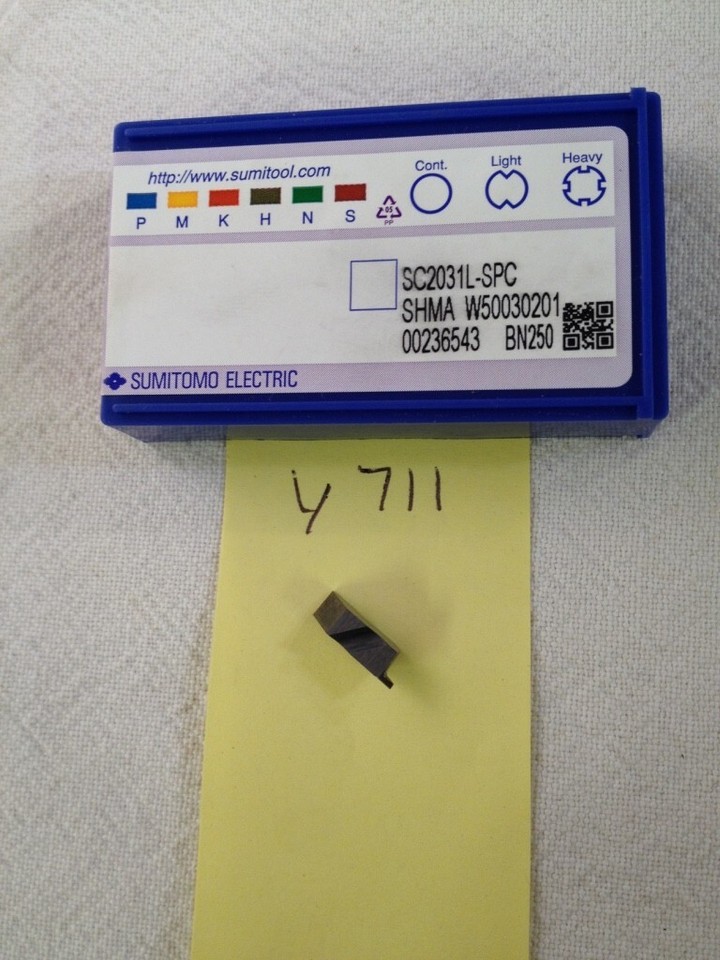 1 NEW SUMITOMO NG 2031L TOP NOTCH CBN INSERT. SC2031L-SPC. GRADE BN250 ...