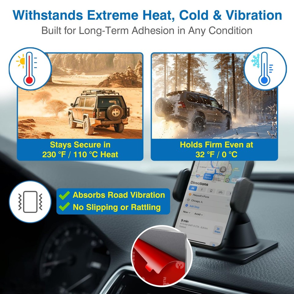 Heavy Duty Double-Sided Adhesive Pads – 48 Pre-Cut Foam Mounting ...