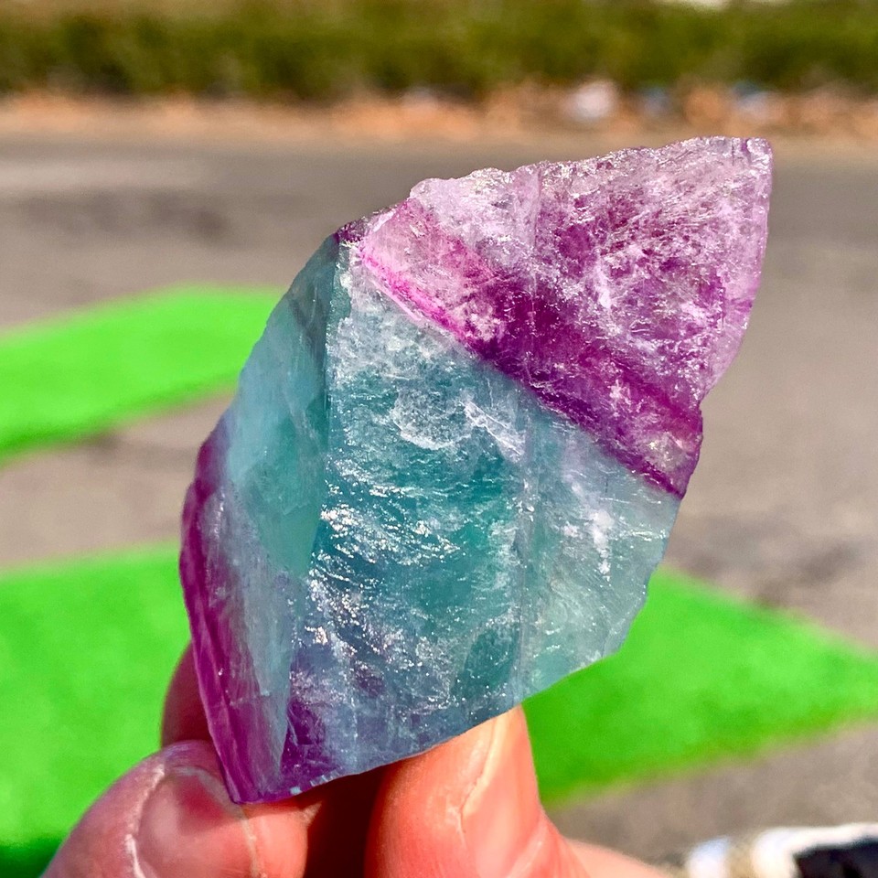 65G Natural colored fluorite quartz crystal Mineral Specimen | eBay