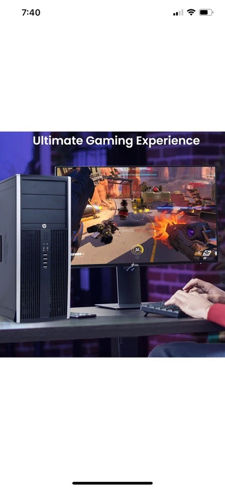 HP Tower Compaq Desktop Gaming PC Intel i5-3470 16GB 2TB HDD NVIDIA ...