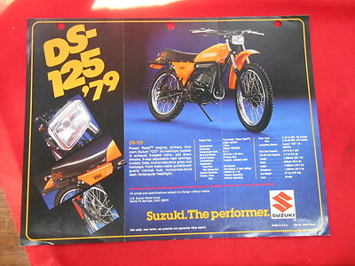 Suzuki Vintage 1979 DS125 DS185 Brochure Specification Original ...
