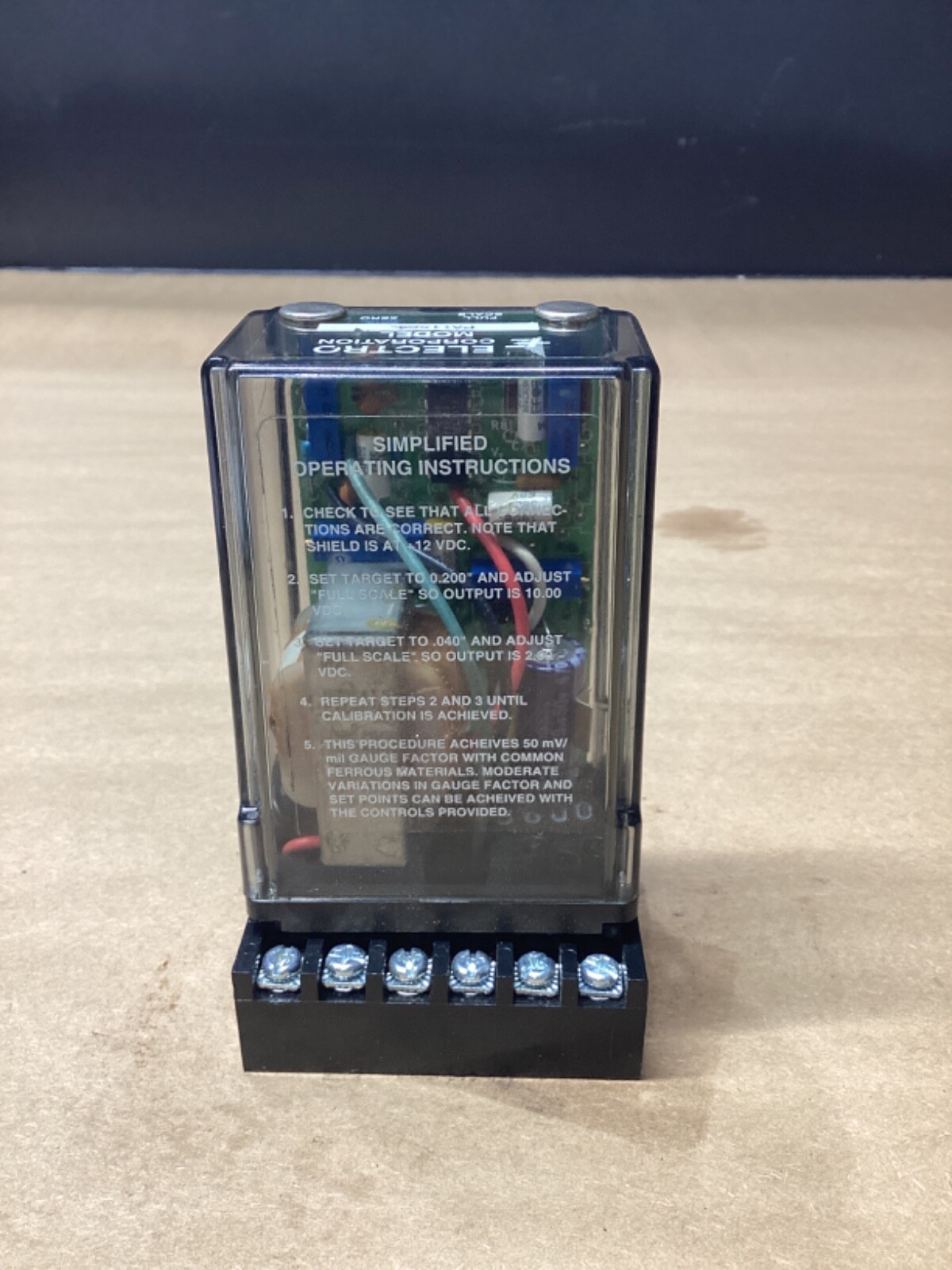 ELECTRO CORP Relay PA11564 Used #125M67 | eBay