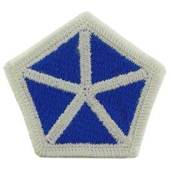 US ARMY 005th Corps Round 2 inch patch Blue and White patch Pentagon ...