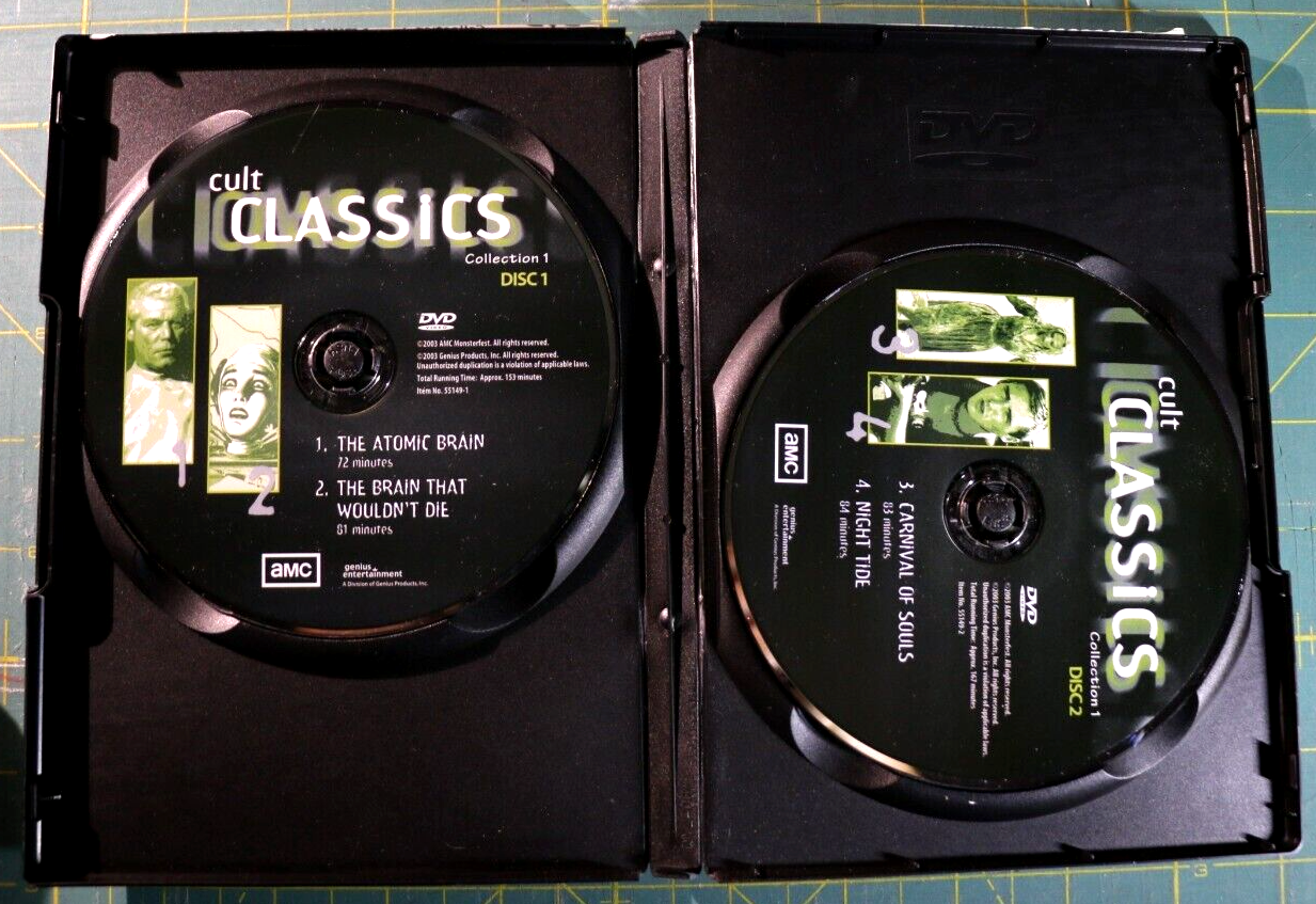 AMC Monsterfest Cult Classics Collection 1 / 4 Movies (DVD, 2003, 2 ...