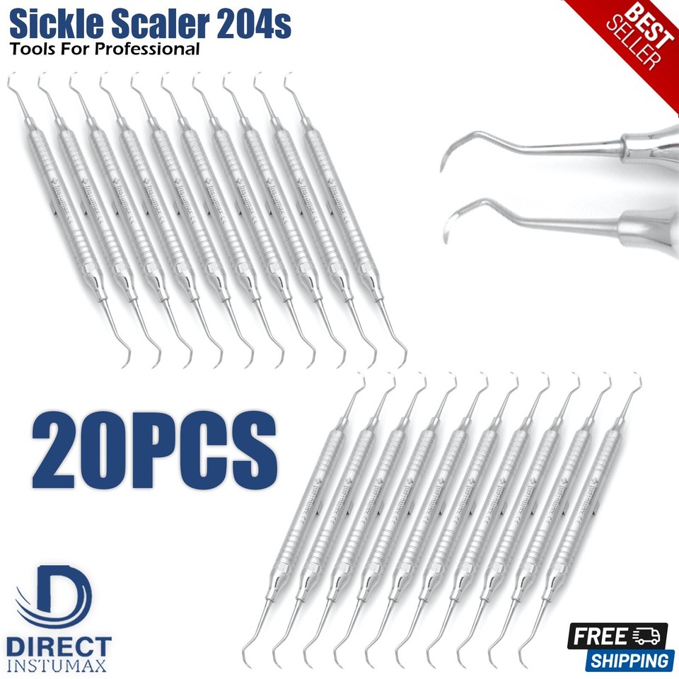 Dental Instrument SICKLE SCALER 204S Hygiene Posterior Scalers Tartar ...