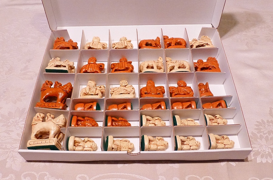 AFRASIAB - OLDEST CHESS MEN EVER DISCOVERED, C. 700 A.D. SET ...