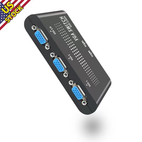 Dual Port VGA SVGA Monitor Sharing Switch Convertor For LCD PC Display ...