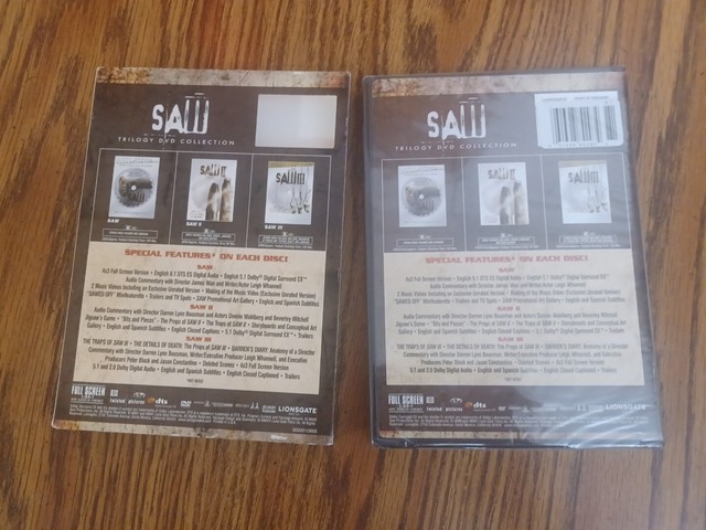 Saw Trilogy 1 2 3 Full Screen Edit DVD for sale online | eBay