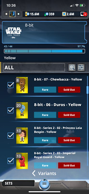 Topps Star Wars Digital Card Trader Yellow 8-Bit Inserts | eBay