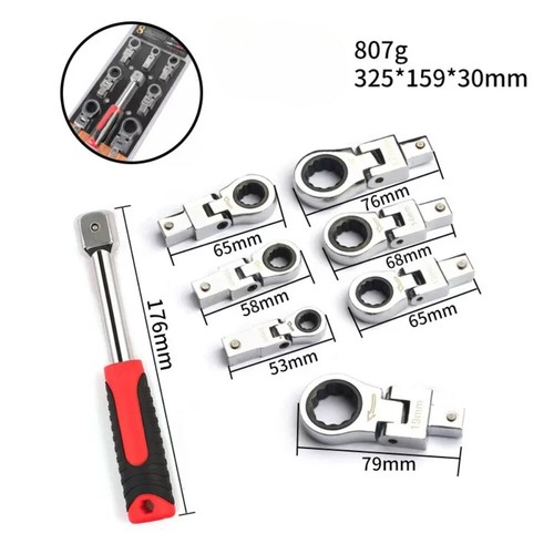 20-Piece Removable Movable Head Wrench Set Durable Ratchet Wrench Set ...