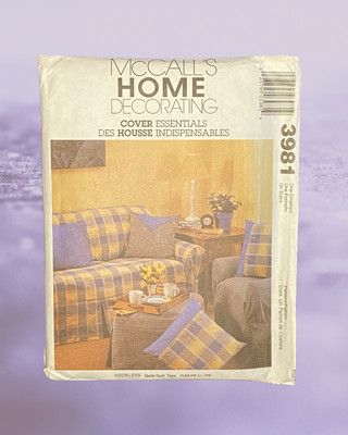 McCall's Cover Essentials Home Decor Sewing Pattern 3981, Uncut, Out of ...