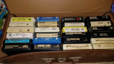 Lot Of 24 Classic Rock 8-Track Tapes With Vintage Case 24 | eBay
