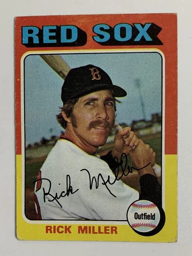 1975 Rick Miller # 103 Topps Baseball Card Boston Red Sox | eBay