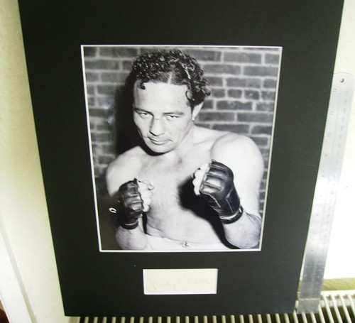 MAX BAER HEAVYWEIGHT CHAMPION AUTHENTIC SIGNED AUTOGRAPH MOUNTED ...