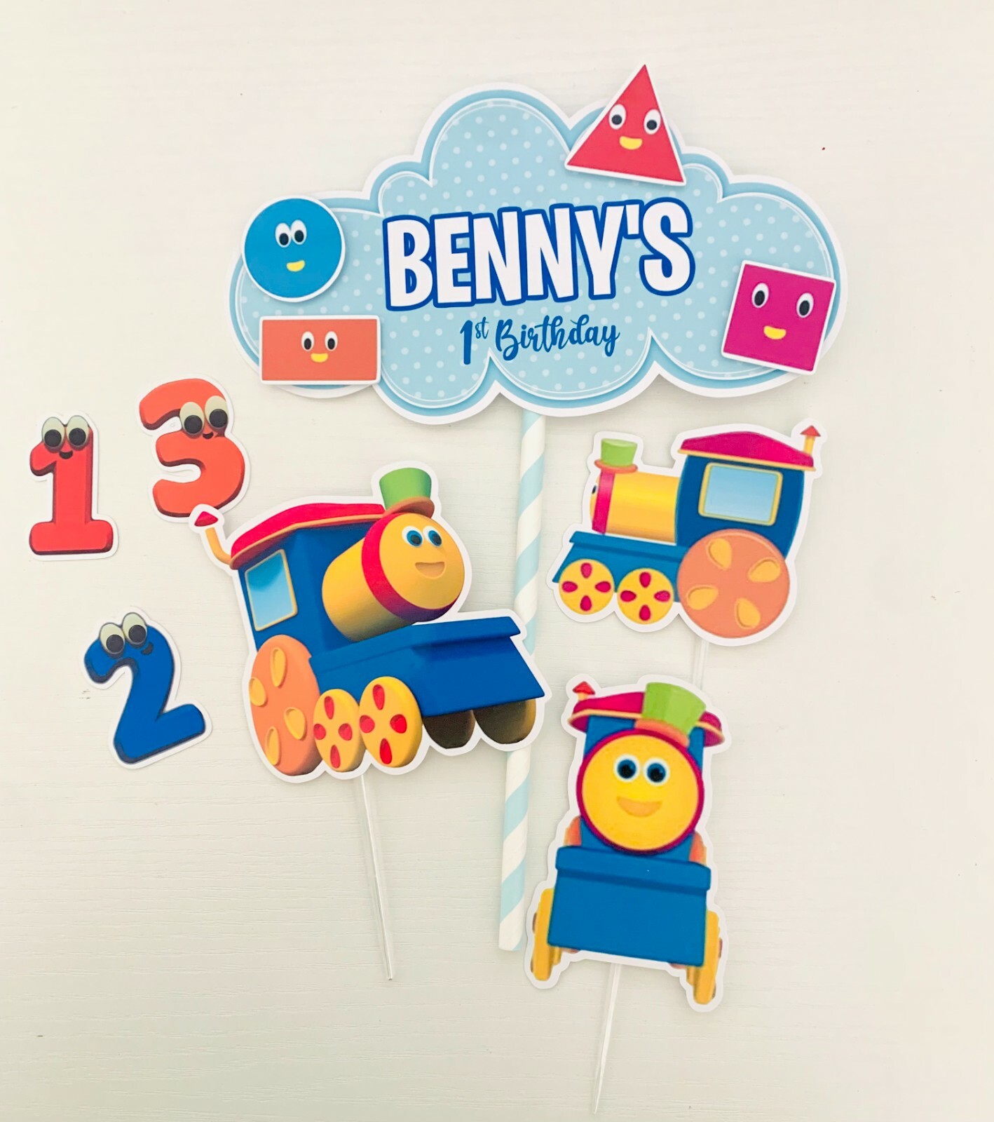 Personalized Bob the Train Cake Topper | eBay