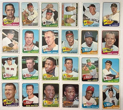 1965 Topps Baseball Card Lot of 29 Commons Very Good | eBay