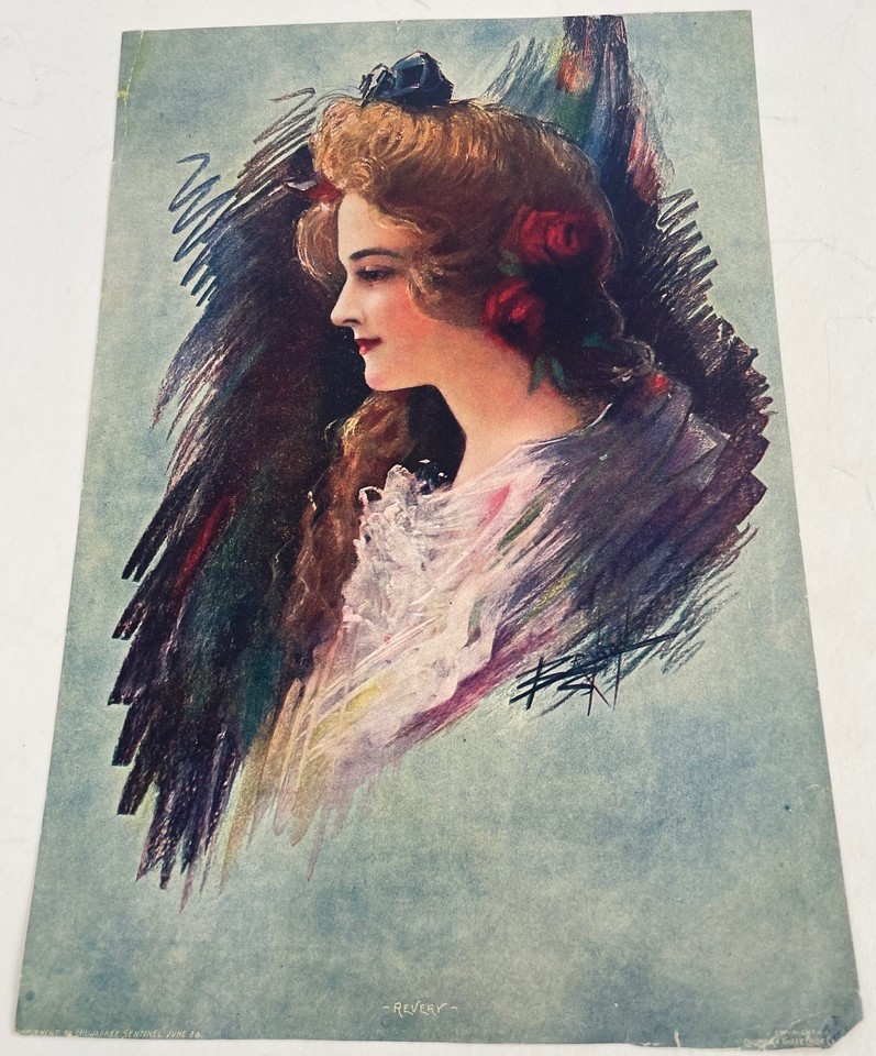 Portrait - Pretty Victorian Lady - Art Deco - Turn of the Century | eBay UK