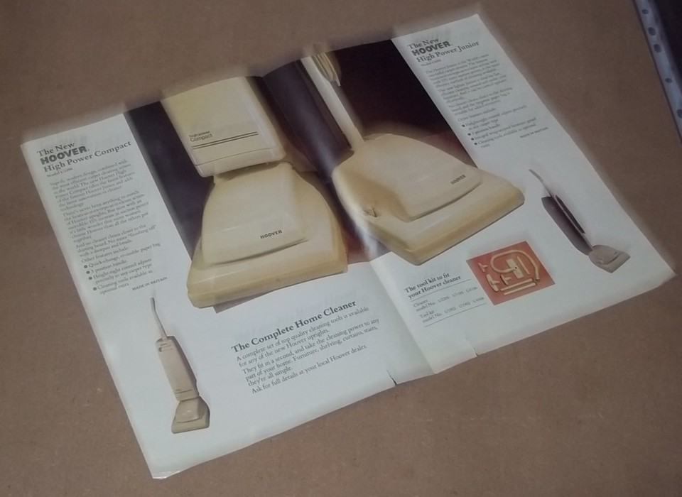 VINTAGE HOOVER PAMPHLET/BROCHURE FEATURING JUNIORS & SENIOR EARLY 1980s ...