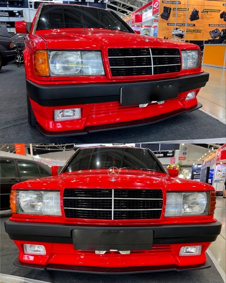 Mercedes Benz 190E W201 AMG Style ABS Plastic Front Bumper AMG Cosworth ...
