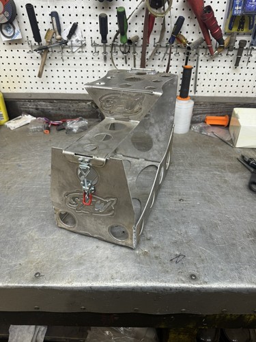 Oil Quart Crate Aluminum Fluid Holder Caddy Organizer Jeep Buggy ...