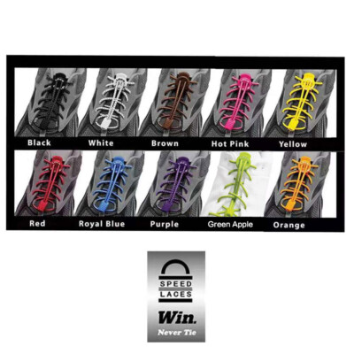Elastic Shoe Lock Laces Sports Triathlon Running Race Speed laces ...