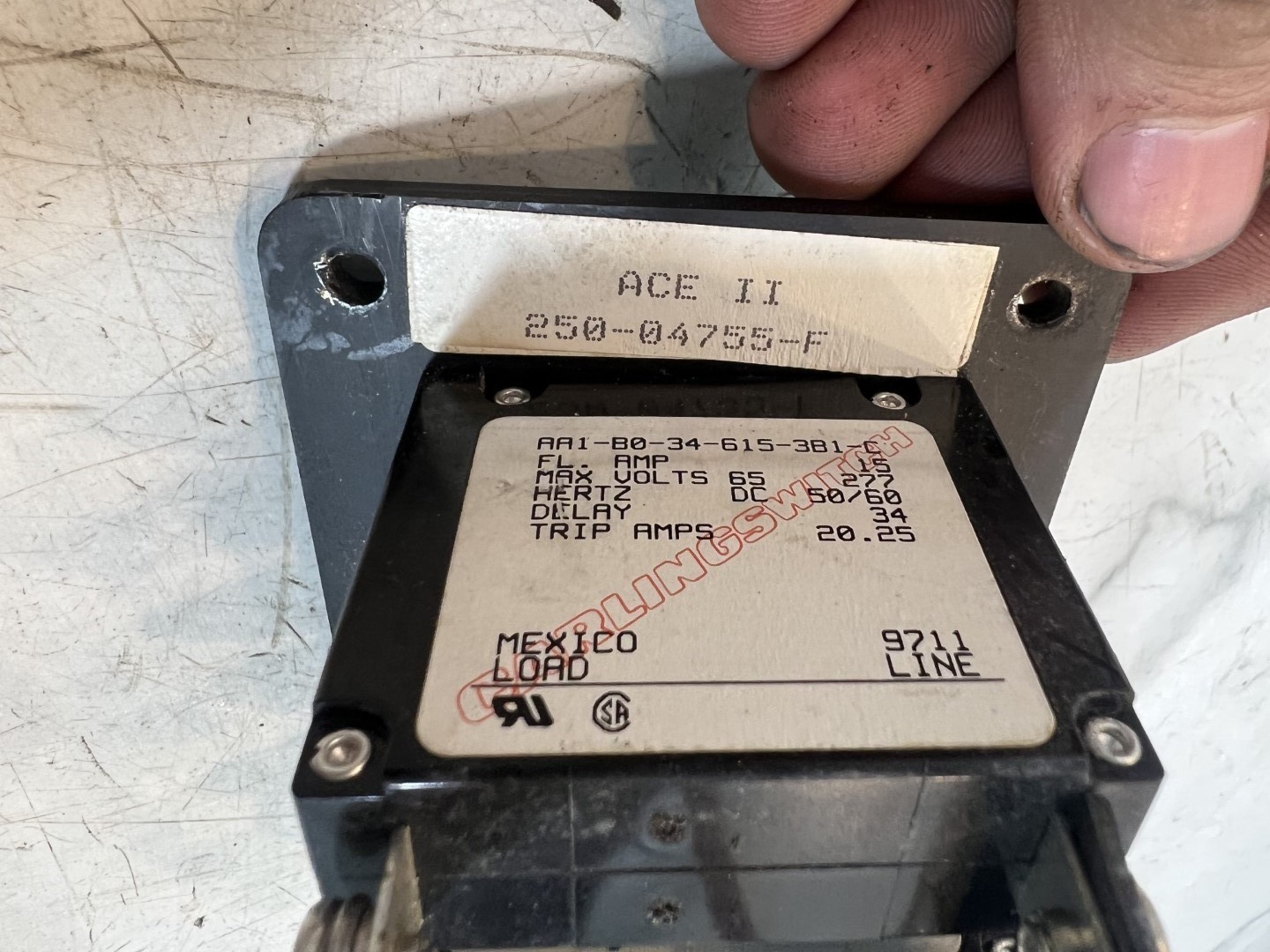 98 Crownline 266 CCR Boat dash panel light switch switches water pump ...