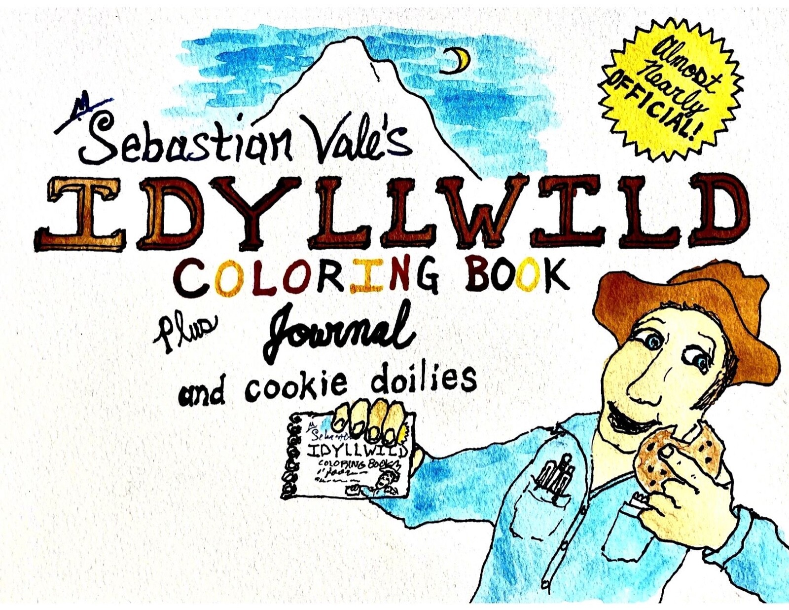 Idyllwild Coloring Book Sebastian Vale cartoon art, signed, numbered ...