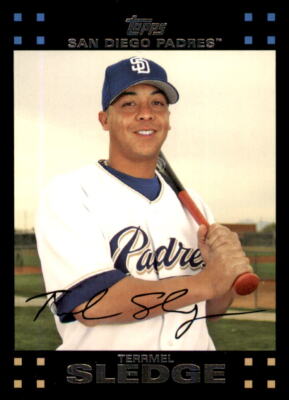 2007 Topps Red Back #534 Terrmel Sledge San Diego Padres | eBay