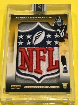 Anthony McFarland 2020 Panini Instant Rookie Logos NFL Shield Steelers ...