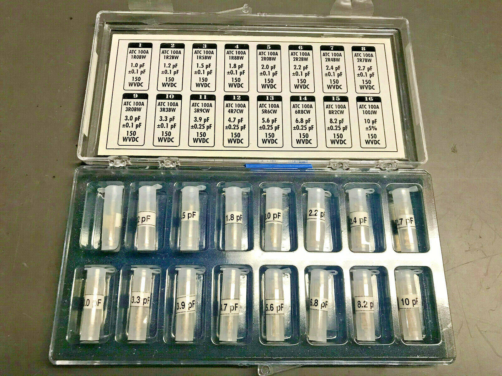 ATC RF/Microwave Capacitors Design Kit 2-100A 1.0 to 10pF | eBay