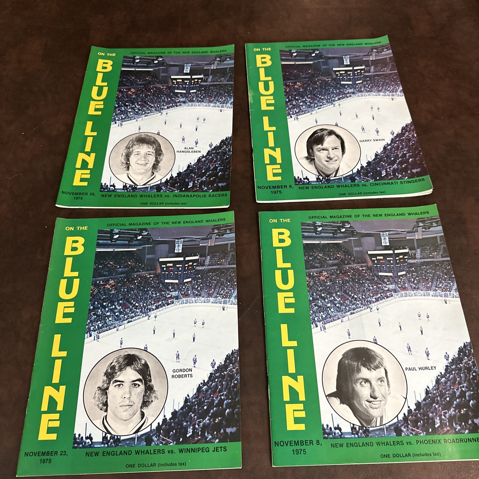 (4) Nov 1975 New England Whalers On The Blue Line Magazines Great ...