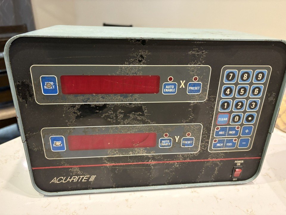 Acu-Rite III DRO 2-Axis Digital Readout 115V 50/60Hz 0.5A | eBay