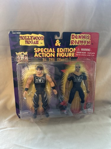 1997 WCW Special Ed. NWO Hollywood Hulk Hogan Dennis Rodman Figures WWF ...