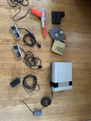 1985 Original Nintendo NES Console NES-001 UNTESTED as Is W/ Games ...