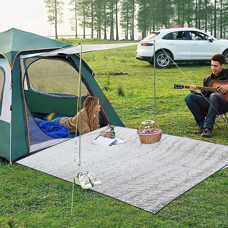 Camping Mat Foam Foil Blanket Aluminum Insulation Foam Foil Mat ...