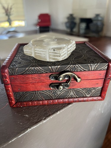 Chinese Antique Rock Crystal Gong w/Box "2.25" (L) EE645 | eBay
