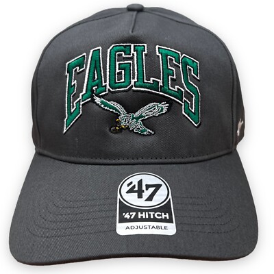 Philadelphia Eagles Hat Gray Green Spellout Snapback Adjustable Hat '47 Brand | eBay