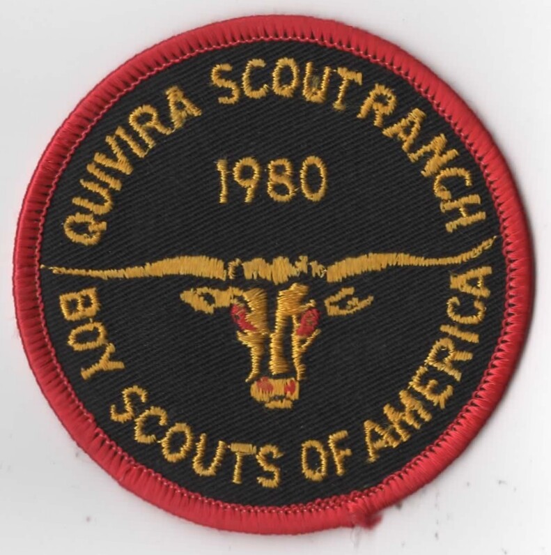 1980 Boy Scouts Of America Quivira Scout Ranch BSA Patch RED Bdr ...