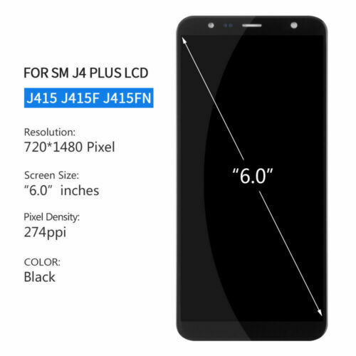 For Samsung Galaxy J4 Plus 2018 J415 LCD Display Touch Sensor Screen ...