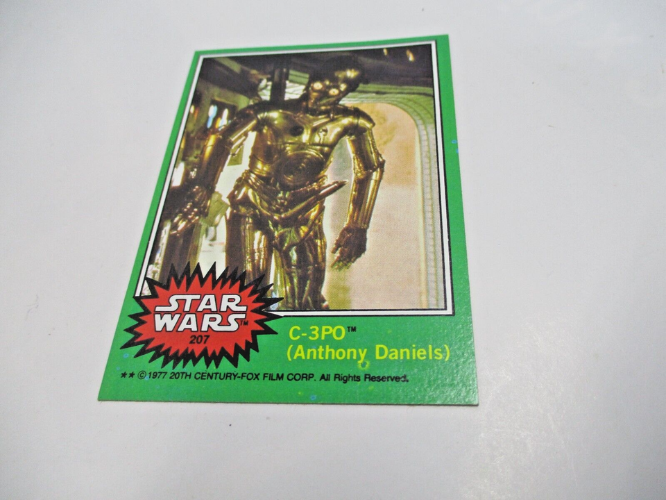Original 1977 Error Card STAR WARS C-3PO # 207 NICE CARD! CM3212 | eBay