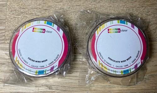 2x Jewellery Maker Wire Mesh 10 Yards 1 Mm Cocoa And Chocolate Colour ...