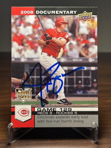 Jay Bruce Signed Autographed 2008 Upper Deck Baseball Card #3833 Reds ...