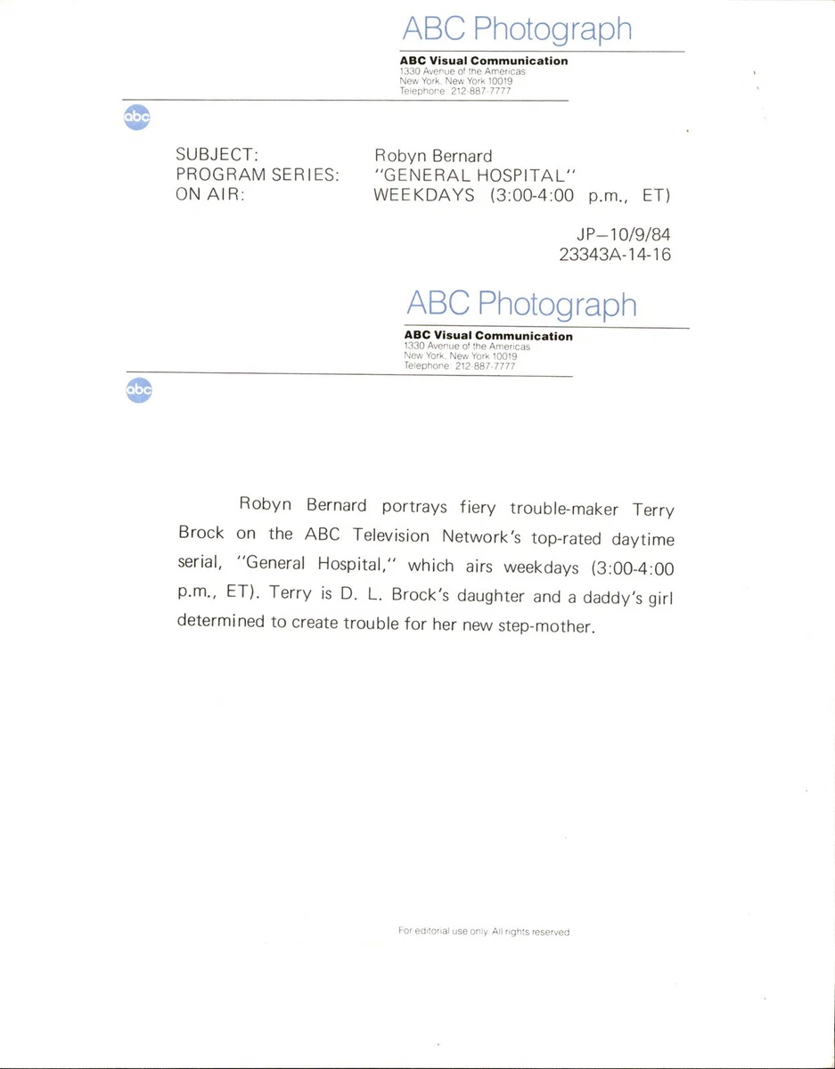 Robyn Bernard Actress