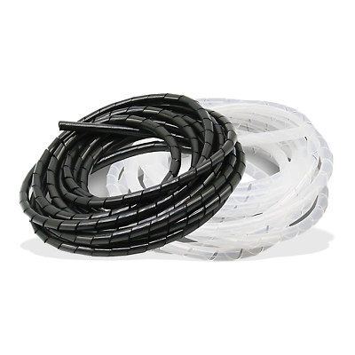 4mm-30mm Spiral Wrap Cable Binding Tidy Leads- Hide TV PC Home Cinema ...