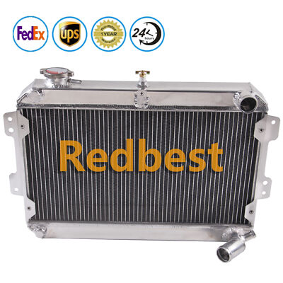 3 Row Aluminum Radiator For RX7 1979-1985 Mazda RX-7 S1 S2 S3 Turbo AT ...