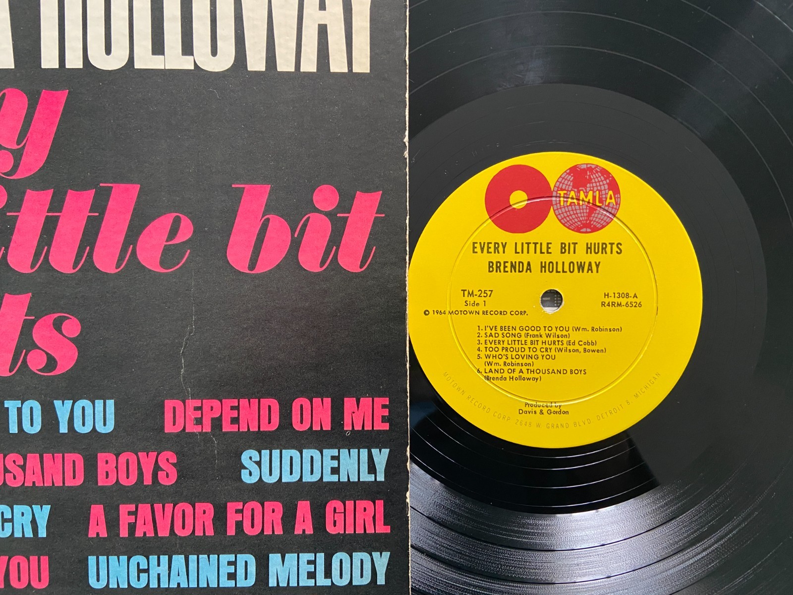 BRENDA HOLLOWAY - EVERY LITTLE BIT HURTS - Vinyl LP 1st Press (1964 ...