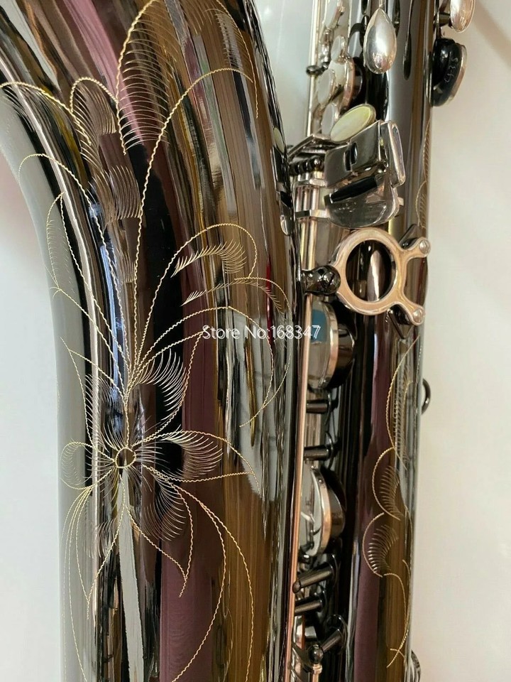 Professional Baritone Saxophone Eb Low A Black Nickel Silver Keys ...