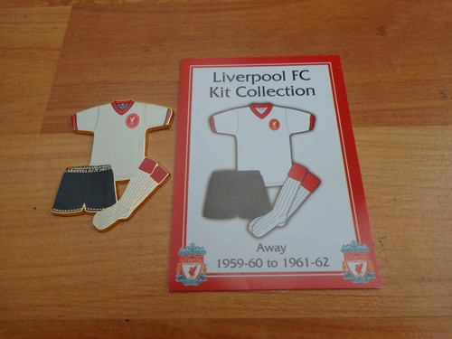 LIVERPOOL DANBURY MINT KIT COLLECTION 1959-60 AWAY SHIRT ENAMEL PLAQUE ...