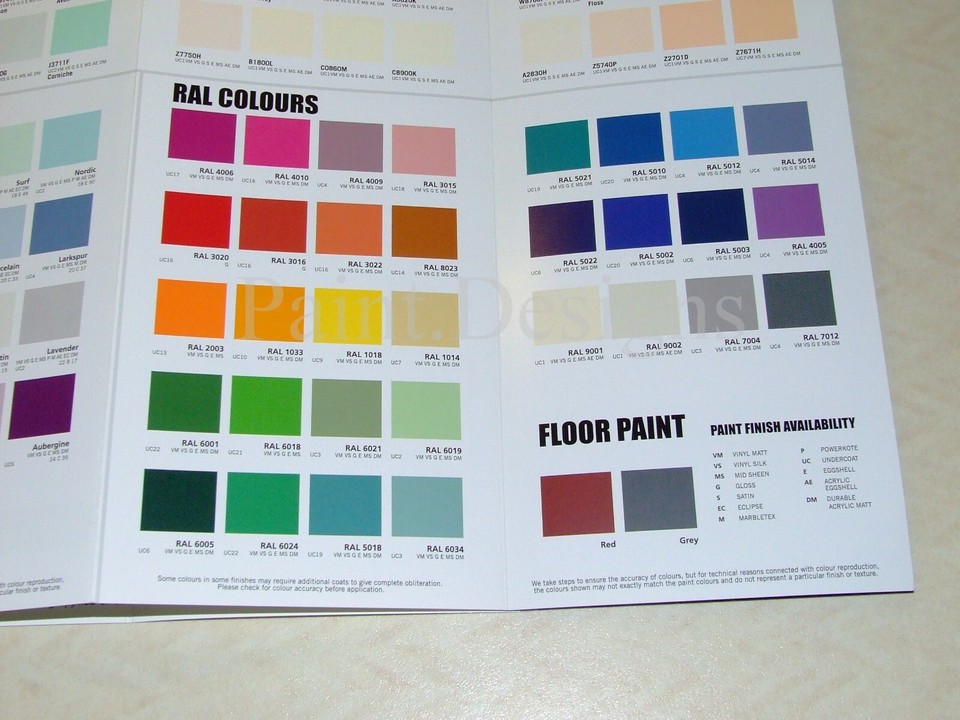 Macpherson Paints Trade Colour Chart Paint Guide - BS4800, RAL | eBay UK