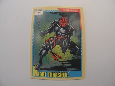 MC-26 marvel comic card Impel 1991 NIGHT THRASHER Real Name: Dwayne ...